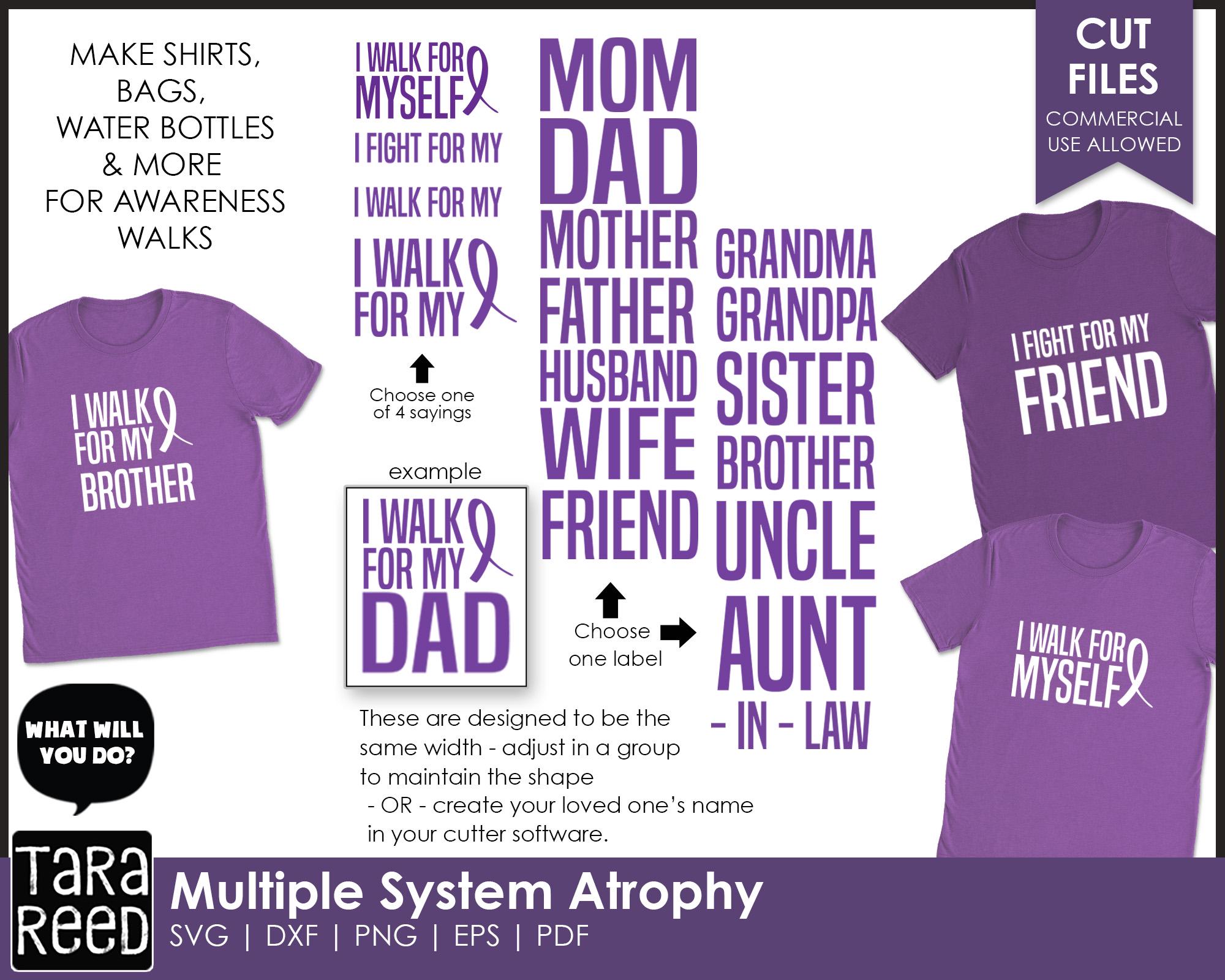 Multiple System Atrophy - MSA SVG and Cut Files for Crafters - Etsy