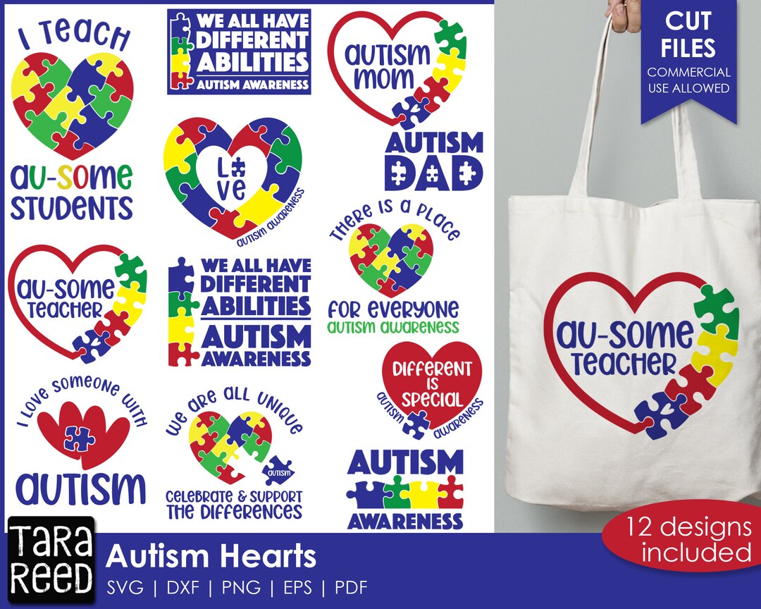 12 Autism SVG and Cut Files for Cricut and Silhouette - Etsy