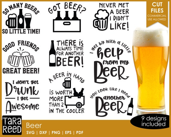 Beer SVG and Cut Files for Crafters - Etsy
