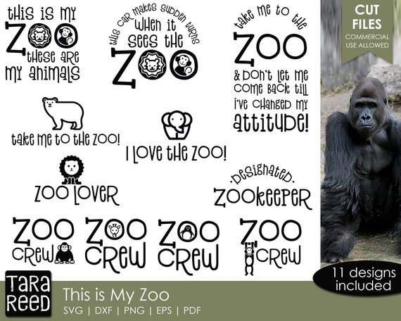 This is My Zoo Zoo SVG and Cut Files for Crafters | Etsy