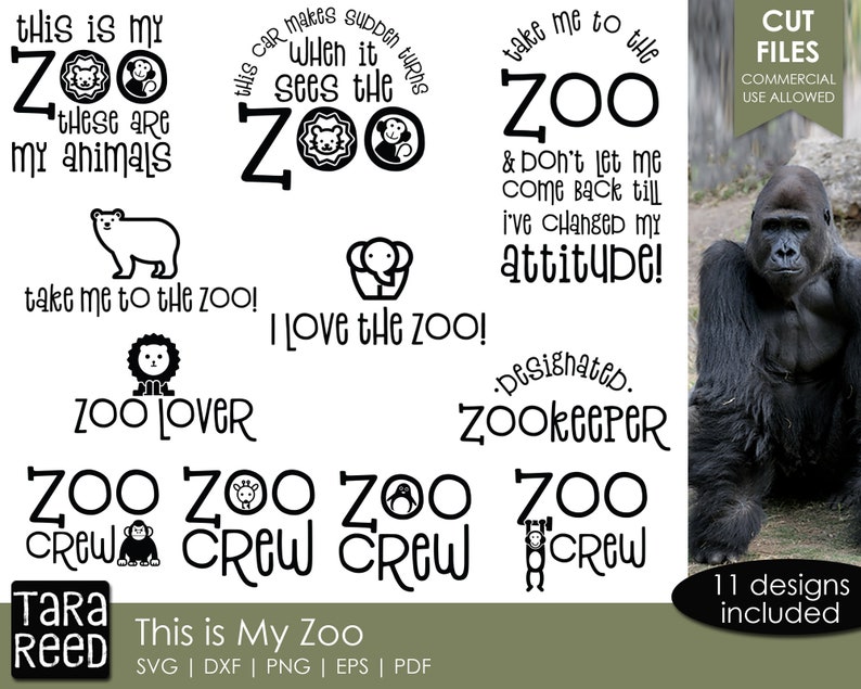 This is My Zoo Zoo SVG and Cut Files for Crafters | Etsy