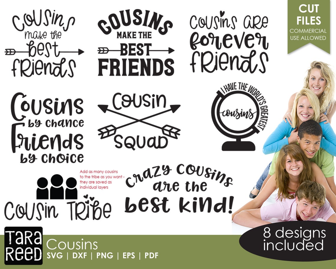 Cousins SVG and Cut Files for Crafters | Etsy
