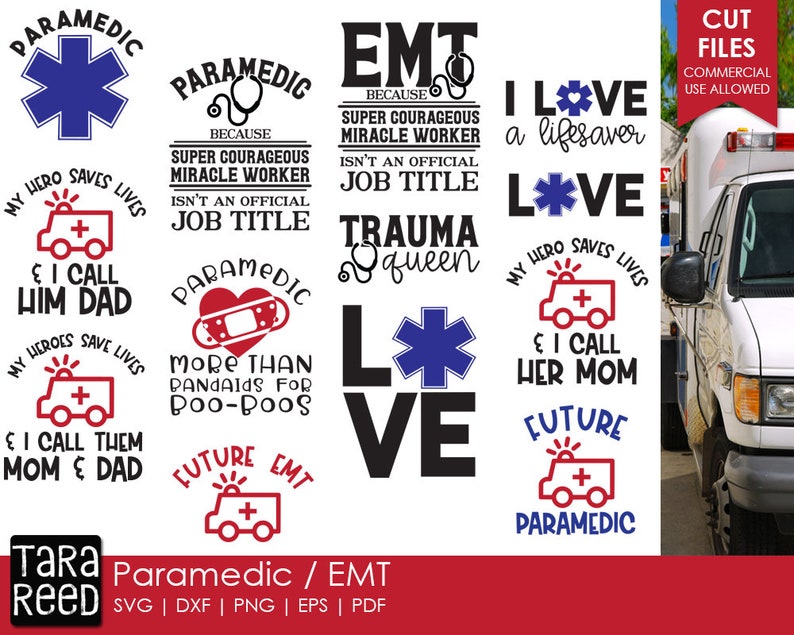 Paramedic SVG and Cut Files for Crafters - Etsy