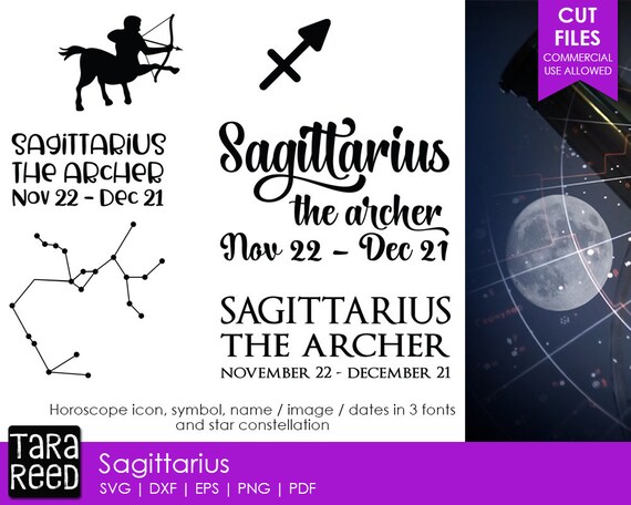 Embellishments Papercraft Craft Supplies & Tools sagittarius cut files ...