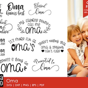Oma SVG and Cut Files for Crafters | Etsy