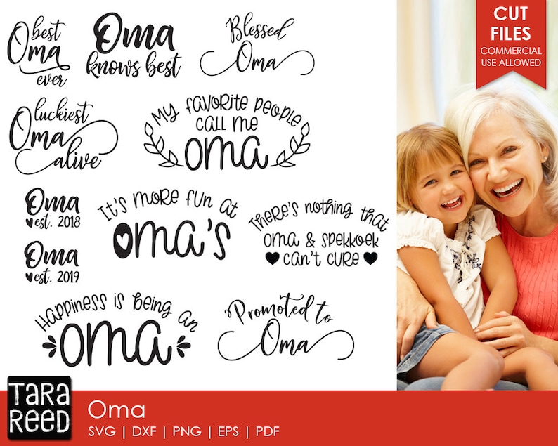 Oma SVG and Cut Files for Crafters - Etsy