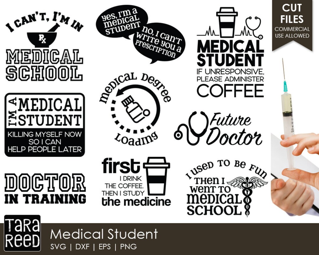 Medical Student SVG and Cut Files for Crafters - Etsy