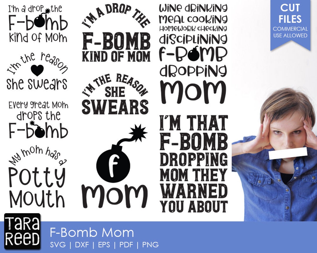 F-bomb Mom - Family SVG and Cut Files for Crafters - Etsy
