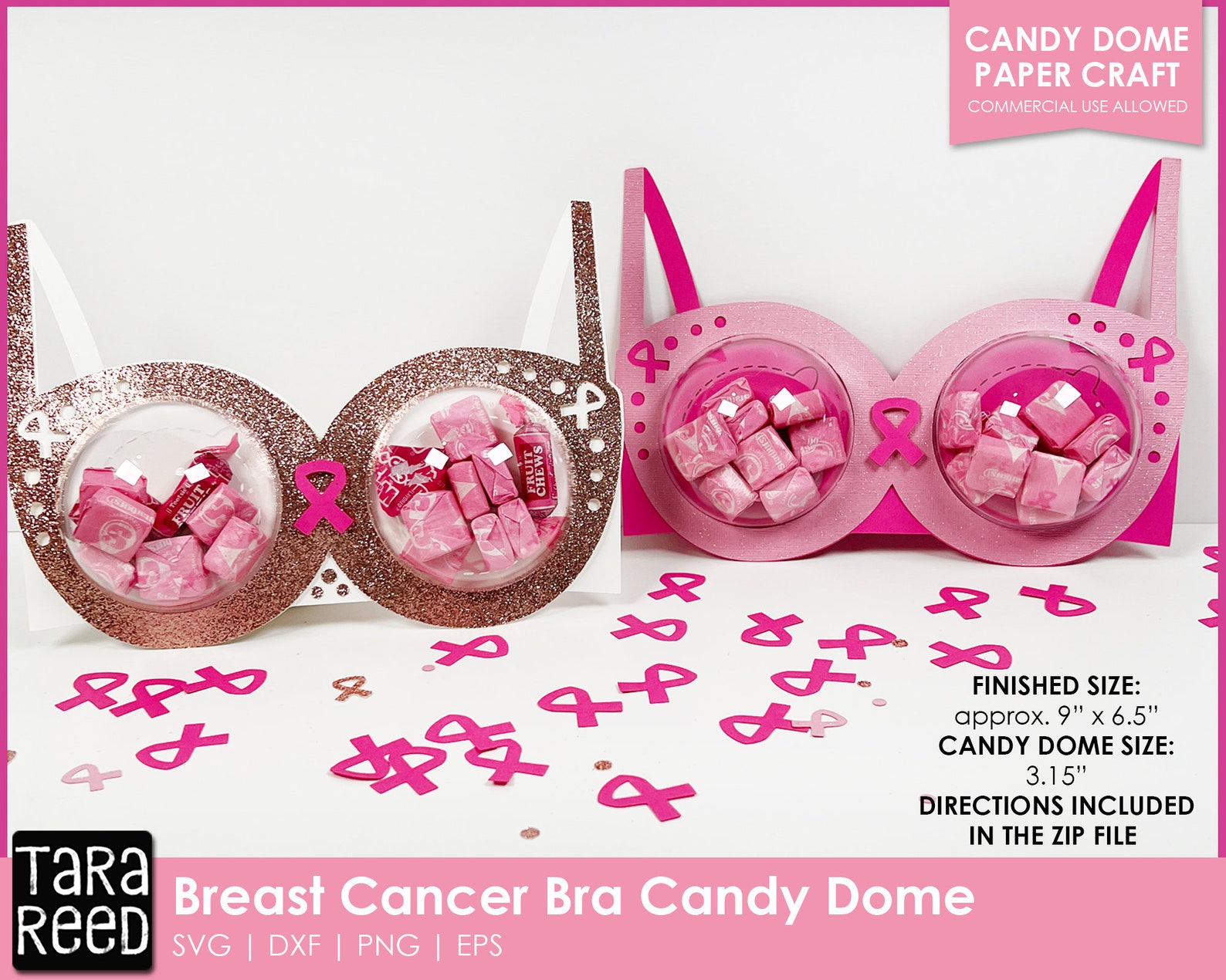 Breast Cancer Awareness Candy Dome SVG – Paper Craft, Cricut ...