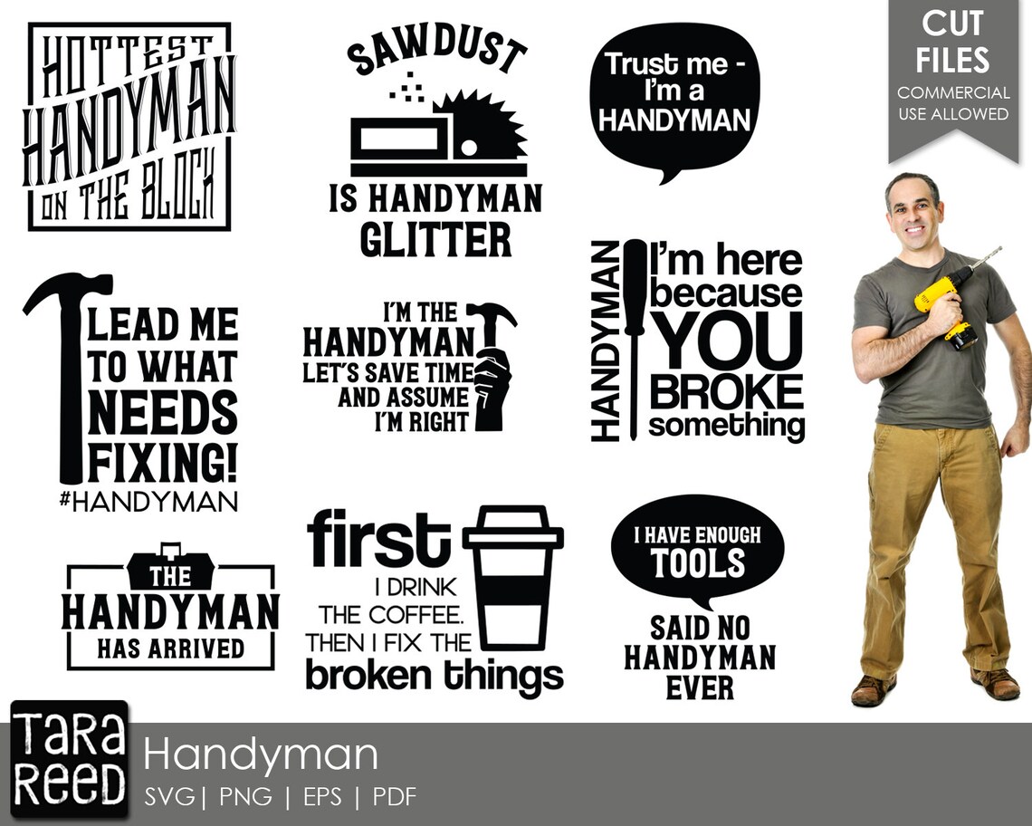 Handyman SVG and Cut Files for Crafters - Etsy