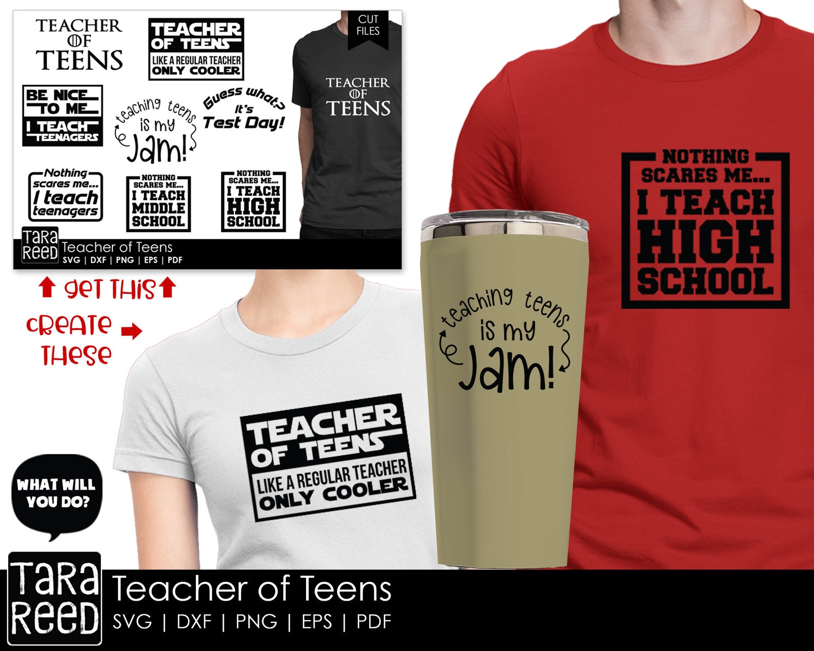 Teacher of Teens - School SVG and Cut Files for Crafters - Etsy