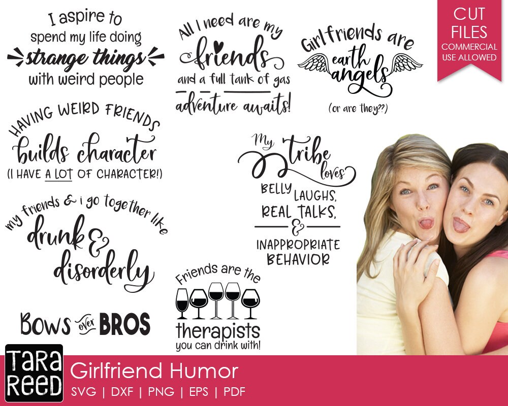 Girlfriends SVG and Cut Files for Crafters - Etsy
