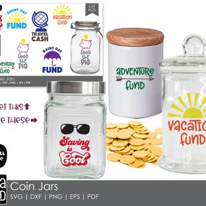 Coin Jar Designs - SVG and Cut Files for Crafters - Etsy