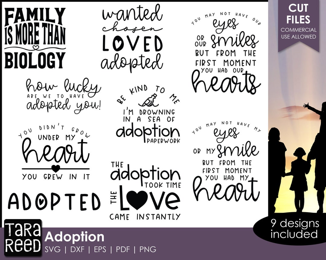 Adoption - Family SVG and Cut Files for Crafters - Etsy