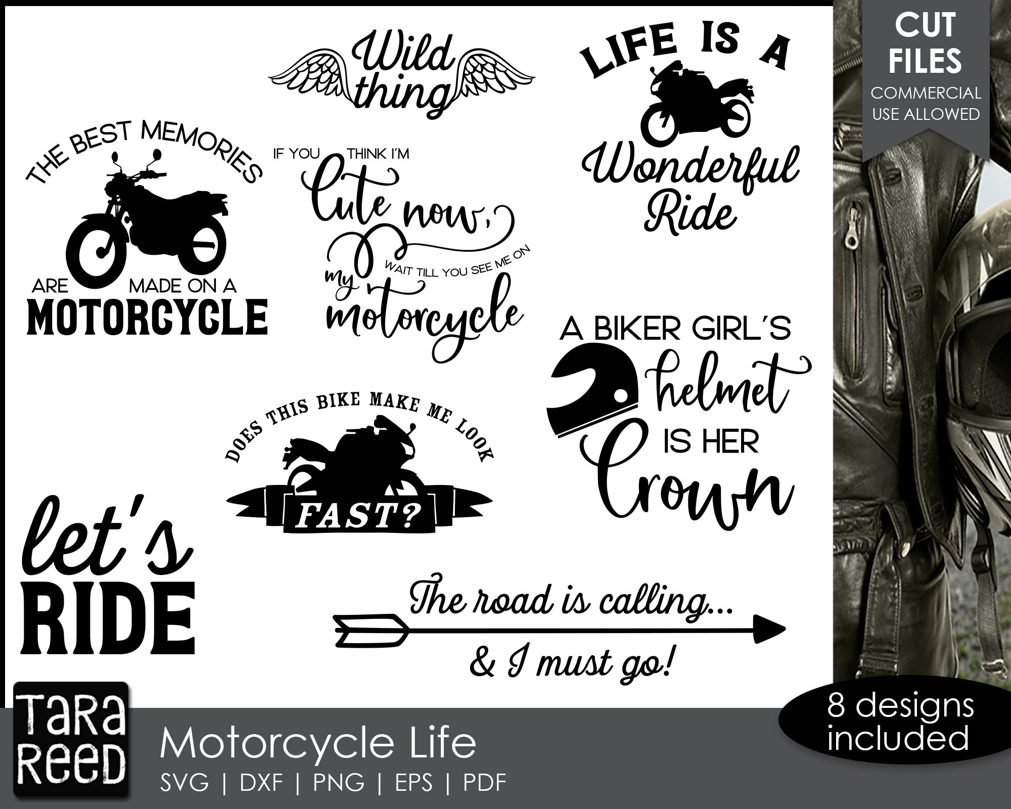 8 Motorcycle Quotes for Crafters Motorcycle SVG and Cut - Etsy