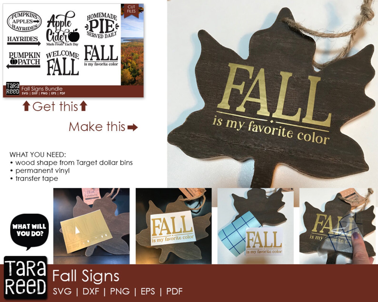 Fall Signs Fall SVG and Cut Files for Crafters - Etsy