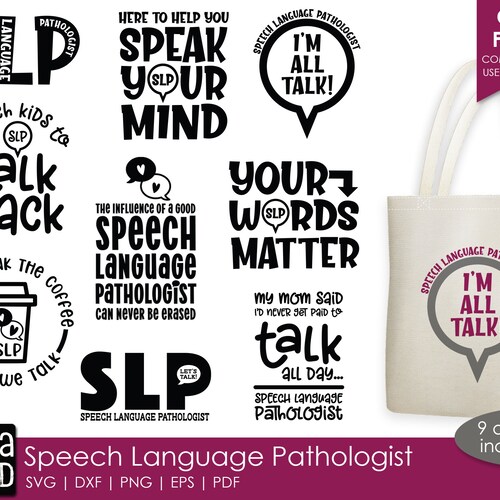 Speech Language Pathologist SVG for Cricut and Crafting - Etsy