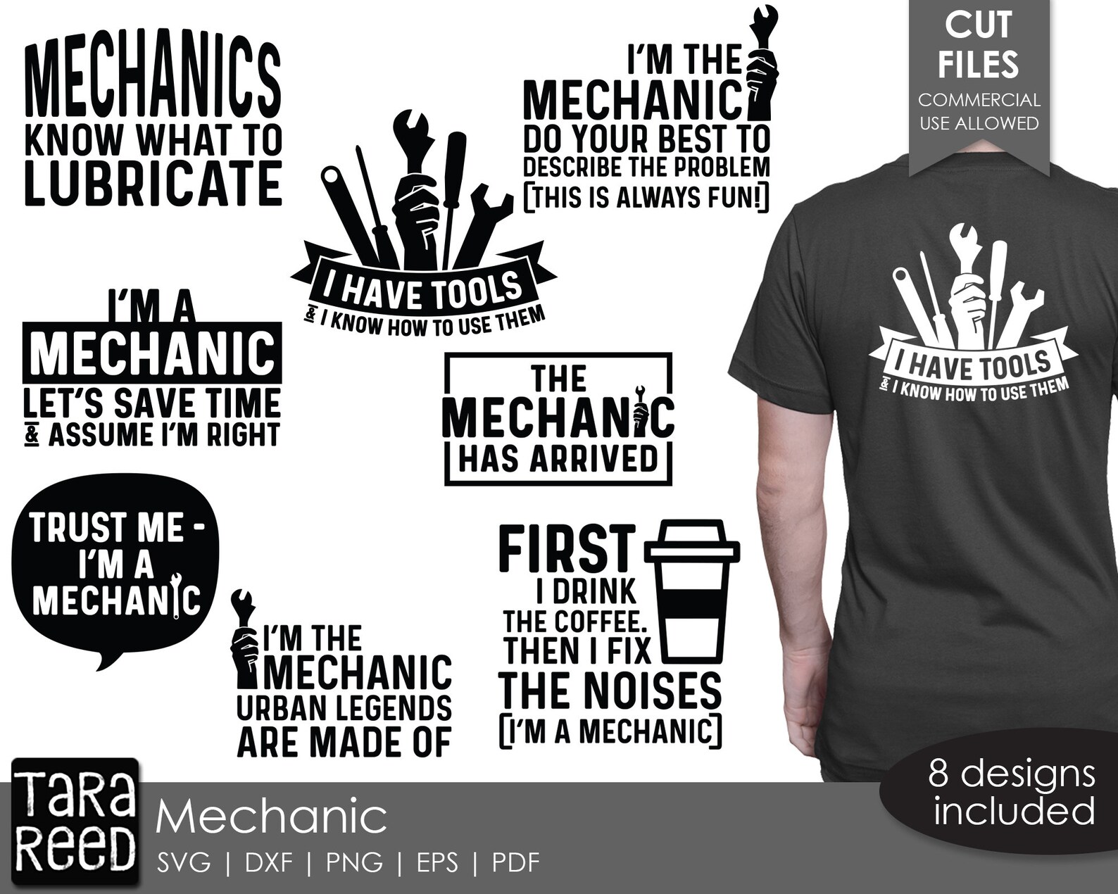 Mechanic SVG for Cricut and Cut Files for Crafters | Etsy