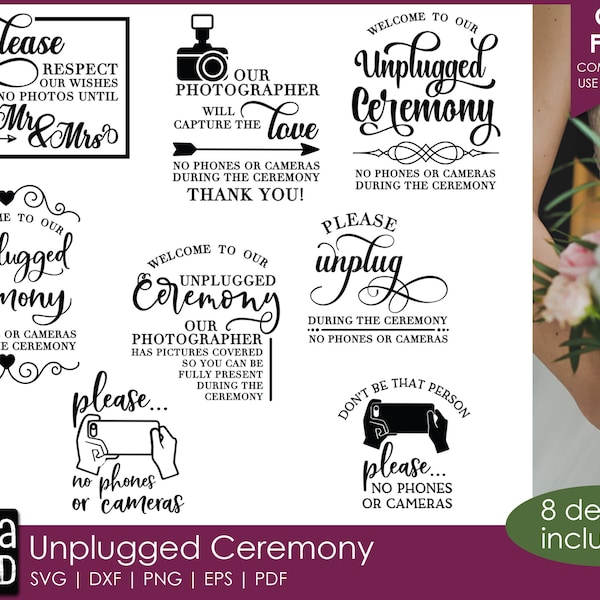 Unplugged Sign Svg - Etsy
