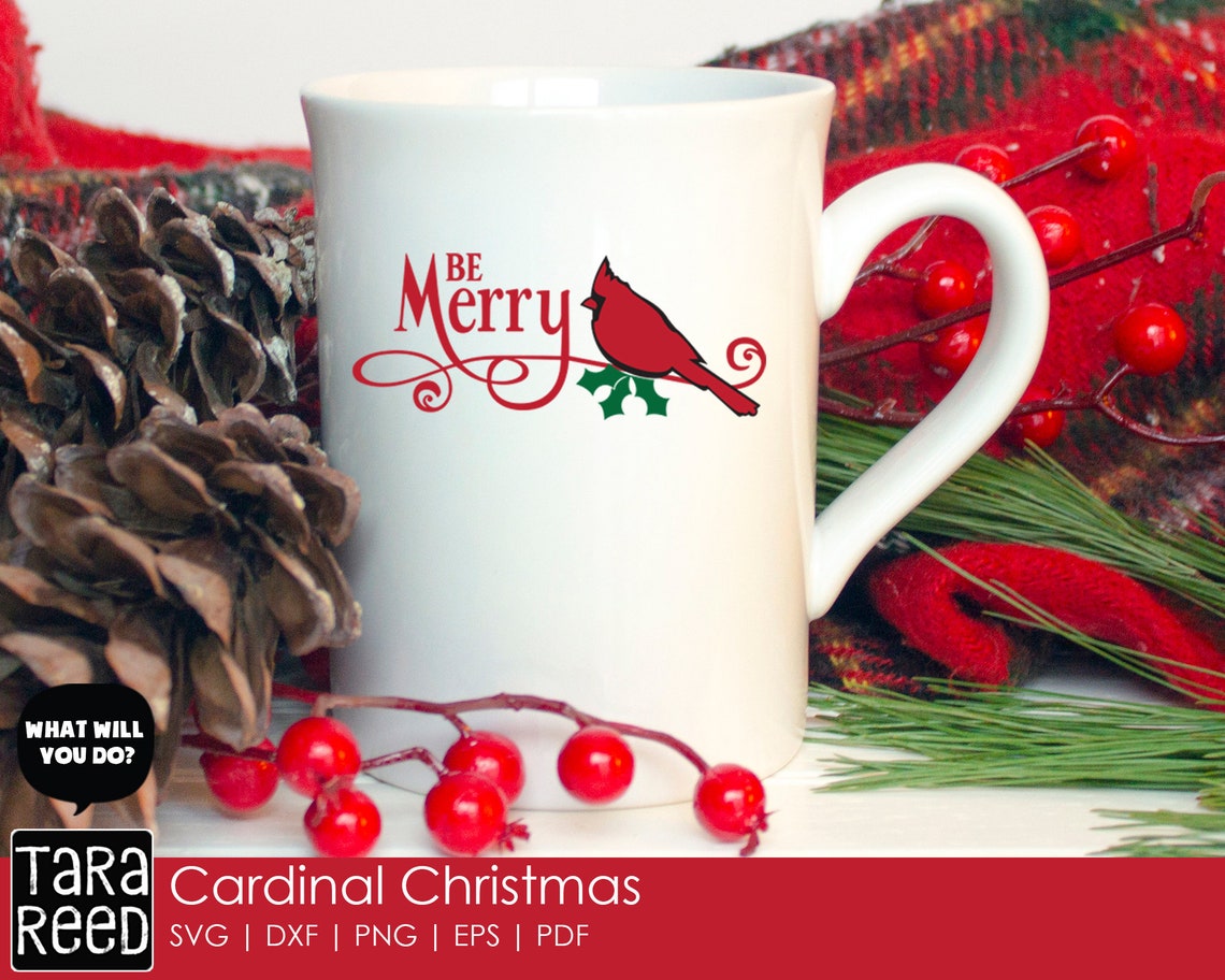 Cardinal Christmas SVG and Cut Files for Crafters - Etsy