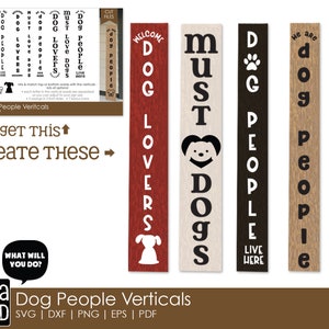 Dog People Vertical Signs Dog SVG Files for Crafters - Etsy