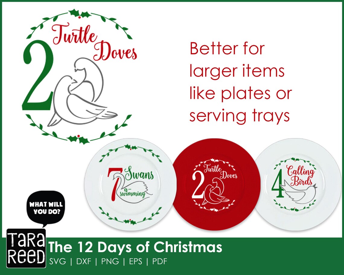 12 Days of Christmas - Christmas SVG and Cut Files for Crafters - Etsy