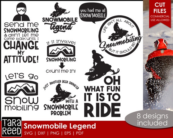 Snowmobile Quotes Snowmobile SVG Files for Cricut or - Etsy