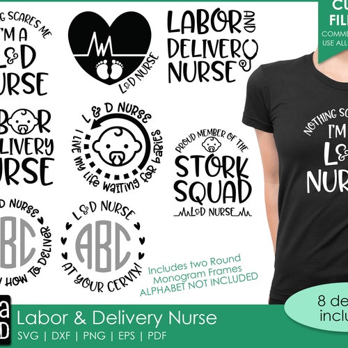 Nurse Initials Nurse SVG and Cut Files for Crafters - Etsy
