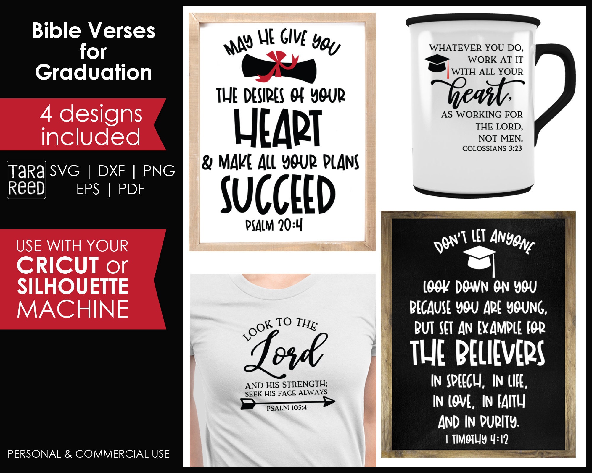 Bible Verses for Graduation SVG and Cut Files for Crafters - Etsy Canada