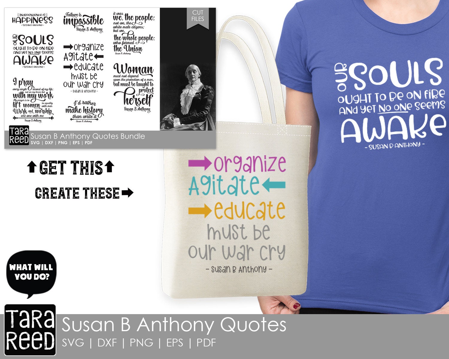 Susan B Anthony Quotes SVG and Cut Files for Crafters - Etsy Canada