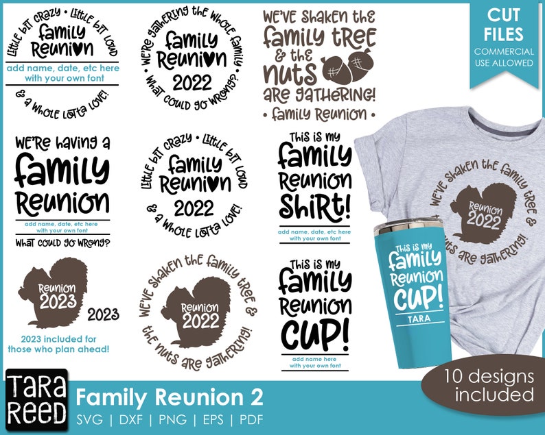 Family Reunion SVG and Cut Files for Crafters Family Reunion - Etsy