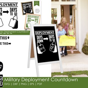 Military Deployment Countdown Military SVG and Cut Files for Crafters ...