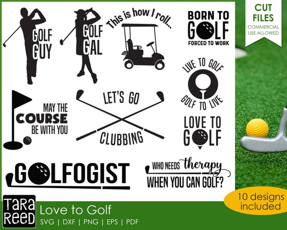 Golf SVG and Cut Files for Crafters - Etsy