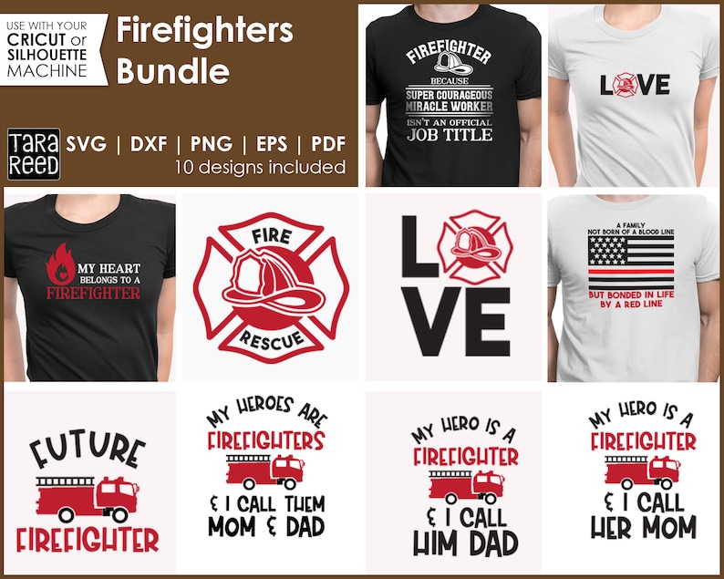 Firefighter SVG and Cut Files for Crafters - Etsy