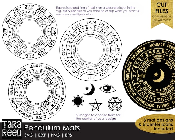 Art & Collectibles Pendulum Mat Printable Instant Download Pendulum Mat ...