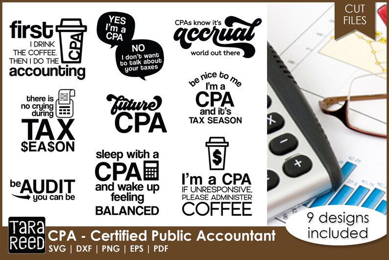 CPA Certified Public Accountant SVG and Cut Files for - Etsy