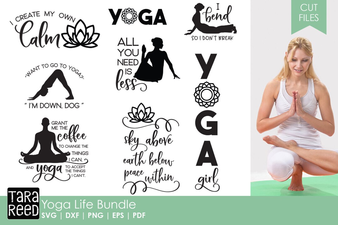 Yoga SVG and Cut Files for Crafters - Etsy