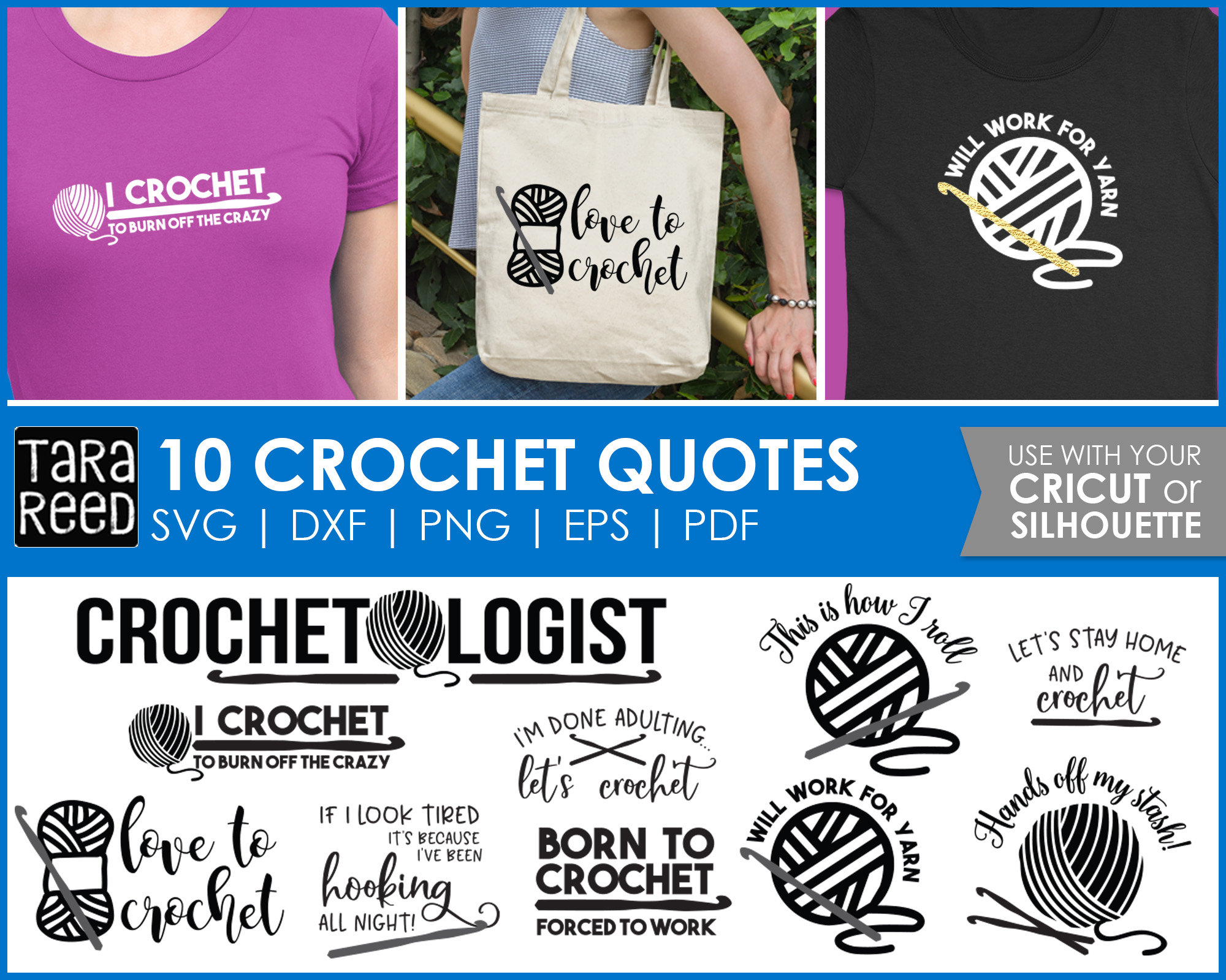 Love to Crochet - Crochet SVG and Cut Files for Crafters - Etsy Canada
