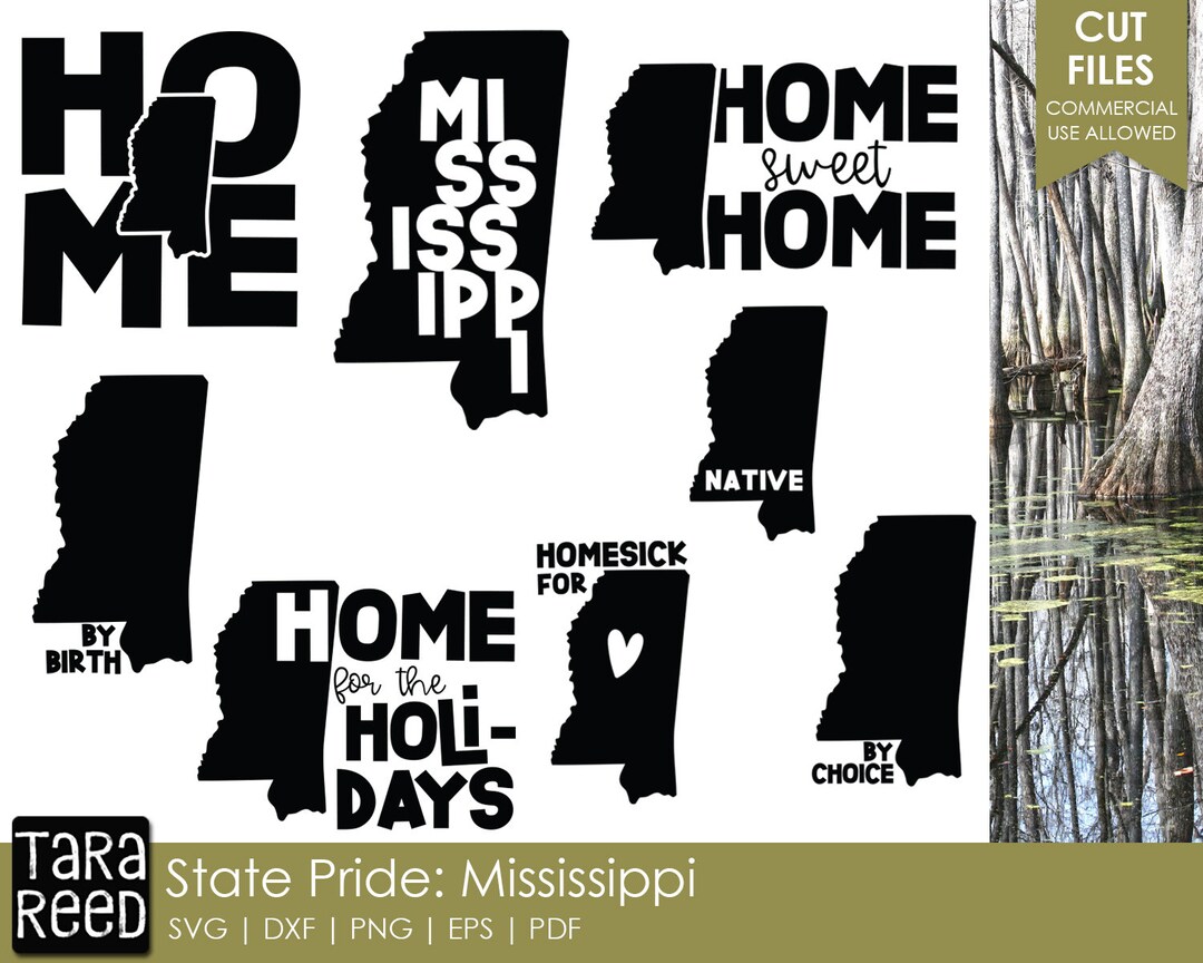 Mississippi SVG and Cut Files for Crafters - Etsy