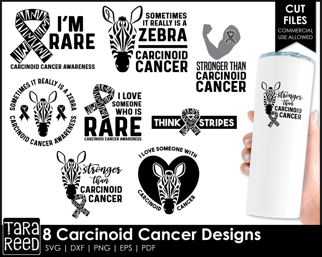 Carcinoid Cancer Quotes for Crafters Carcinoid Cancer SVG Bundle for ...