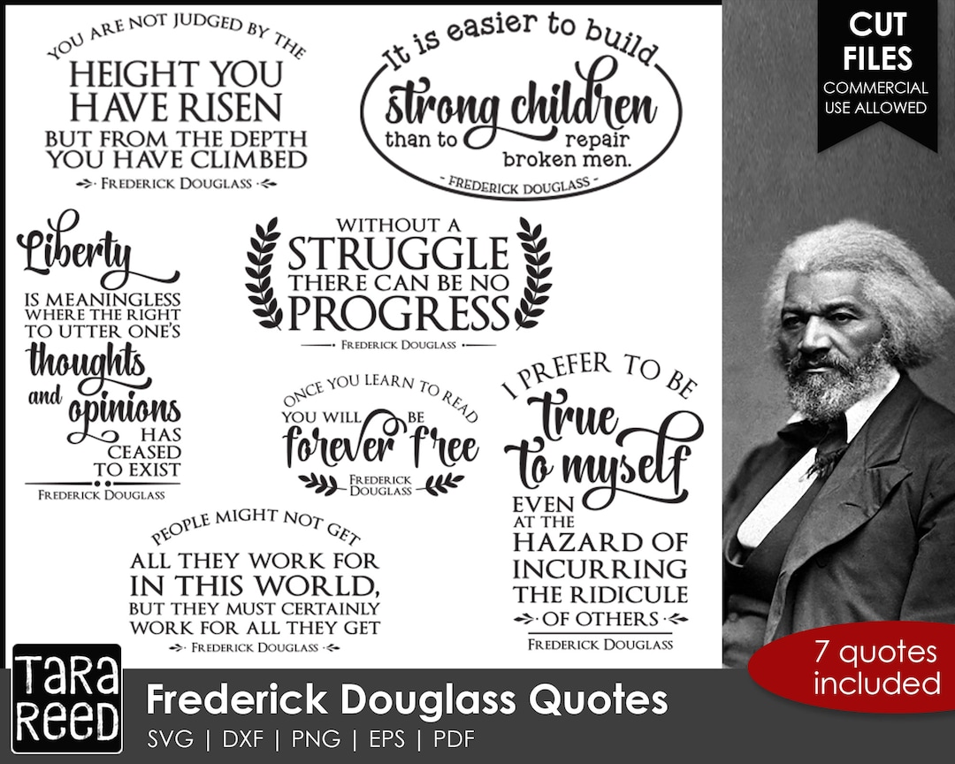 Frederick Douglass Quotes - SVG and Cut Files for Crafters - Etsy