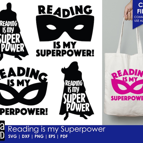 Reading is My Superpower - Etsy