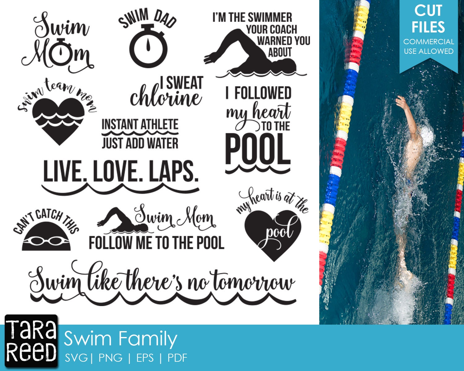 Swim Team Swim SVG and Cut Files for Crafters - Etsy