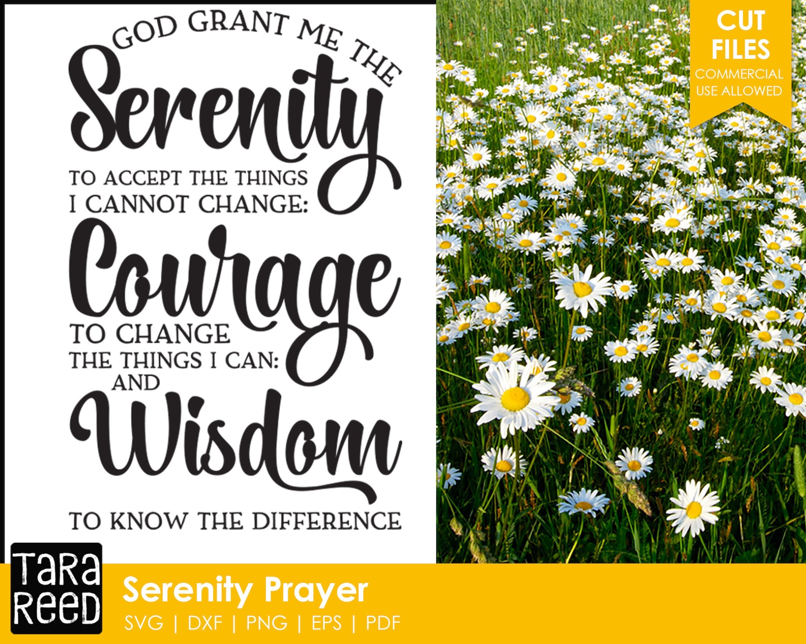 Serenity Prayer SVG and Cut Files for Crafters - Etsy