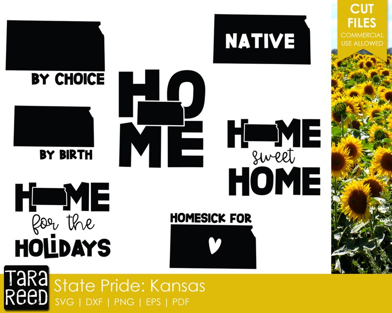 Kansas SVG and Cut Files for Crafters - Etsy