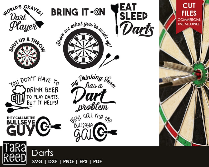 Darts SVG and Cut Files for Crafters - Etsy
