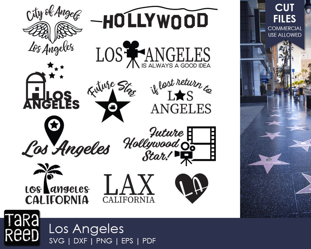 Los Angeles SVG and Cut Files for Crafters - Etsy