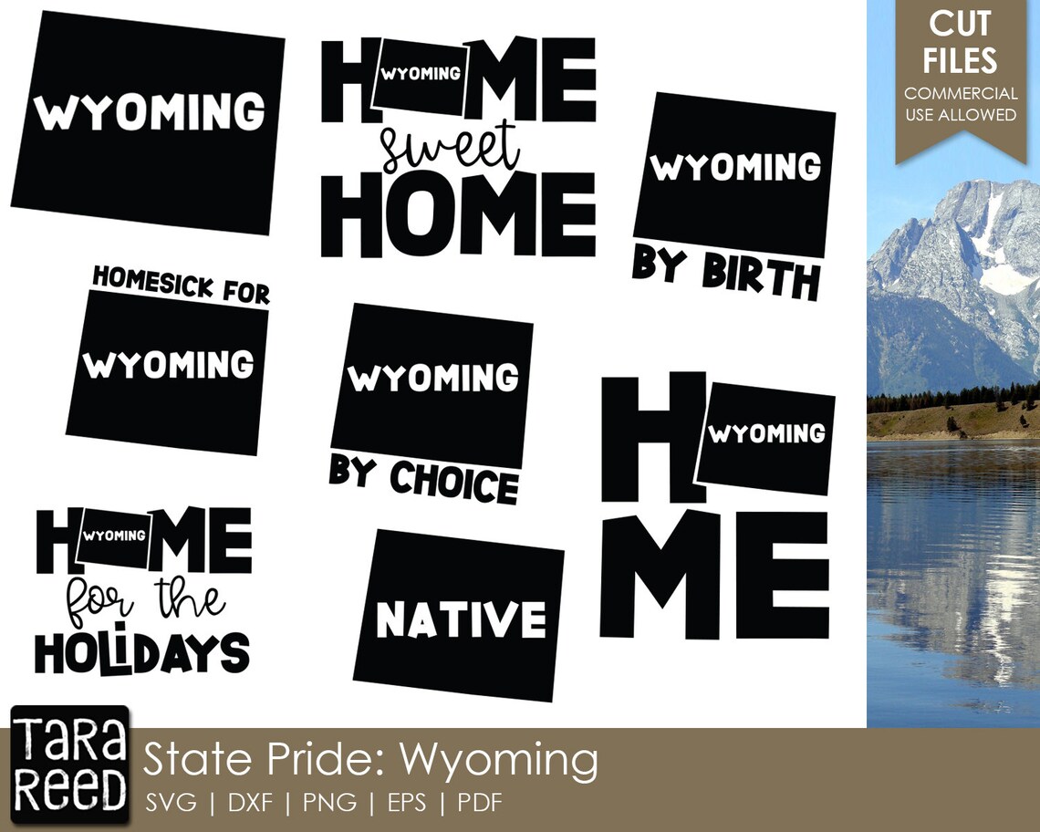 Wyoming SVG and Cut Files for Crafters - Etsy