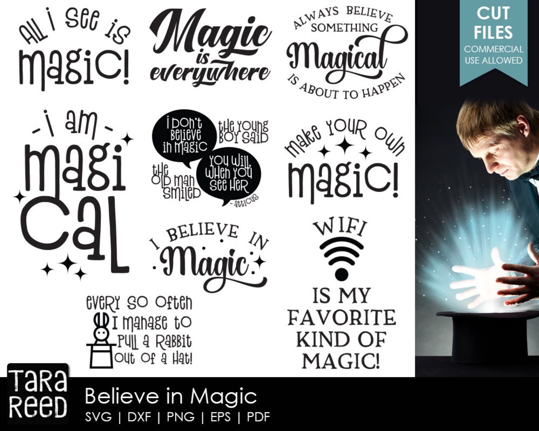 Believe in Magic Magic SVG and Cut Files for Crafters - Etsy