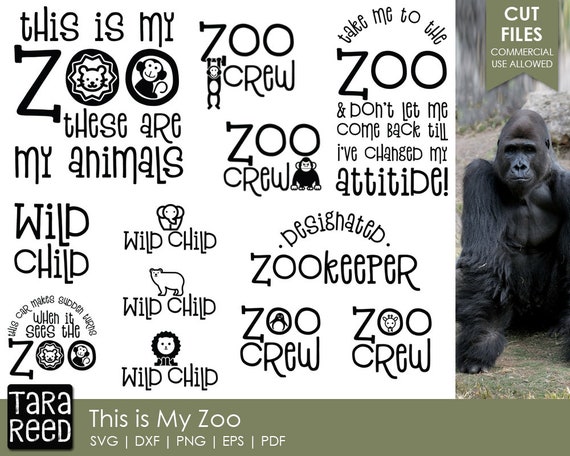 This is My Zoo Zoo SVG and Cut Files for Crafters | Etsy